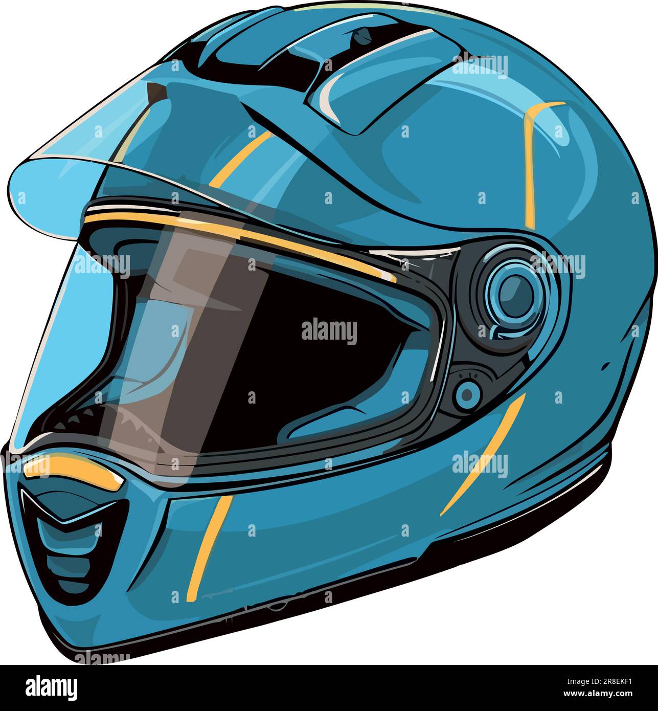 Biker crash helmet Stock Vector Images - Alamy