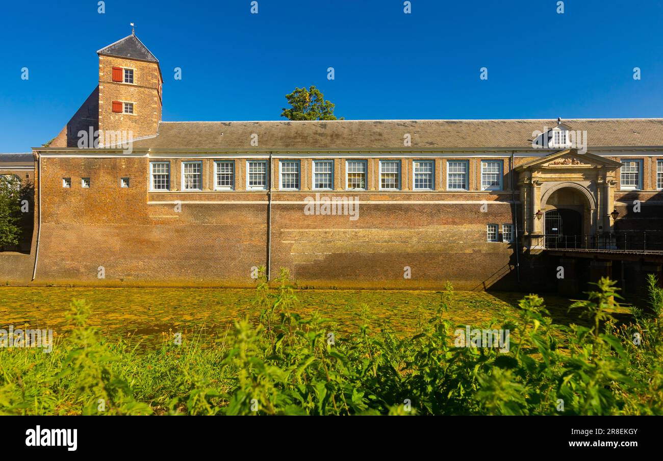 Summer landscape with a view of Breda Castle Stock Photo - Alamy