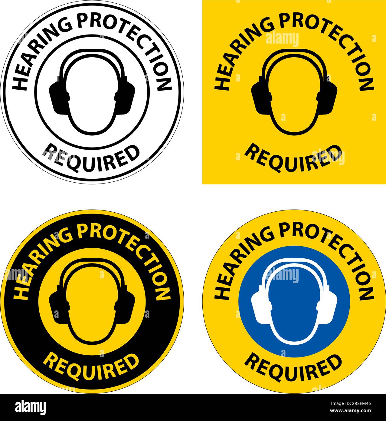 Ear Protection Sign Vector