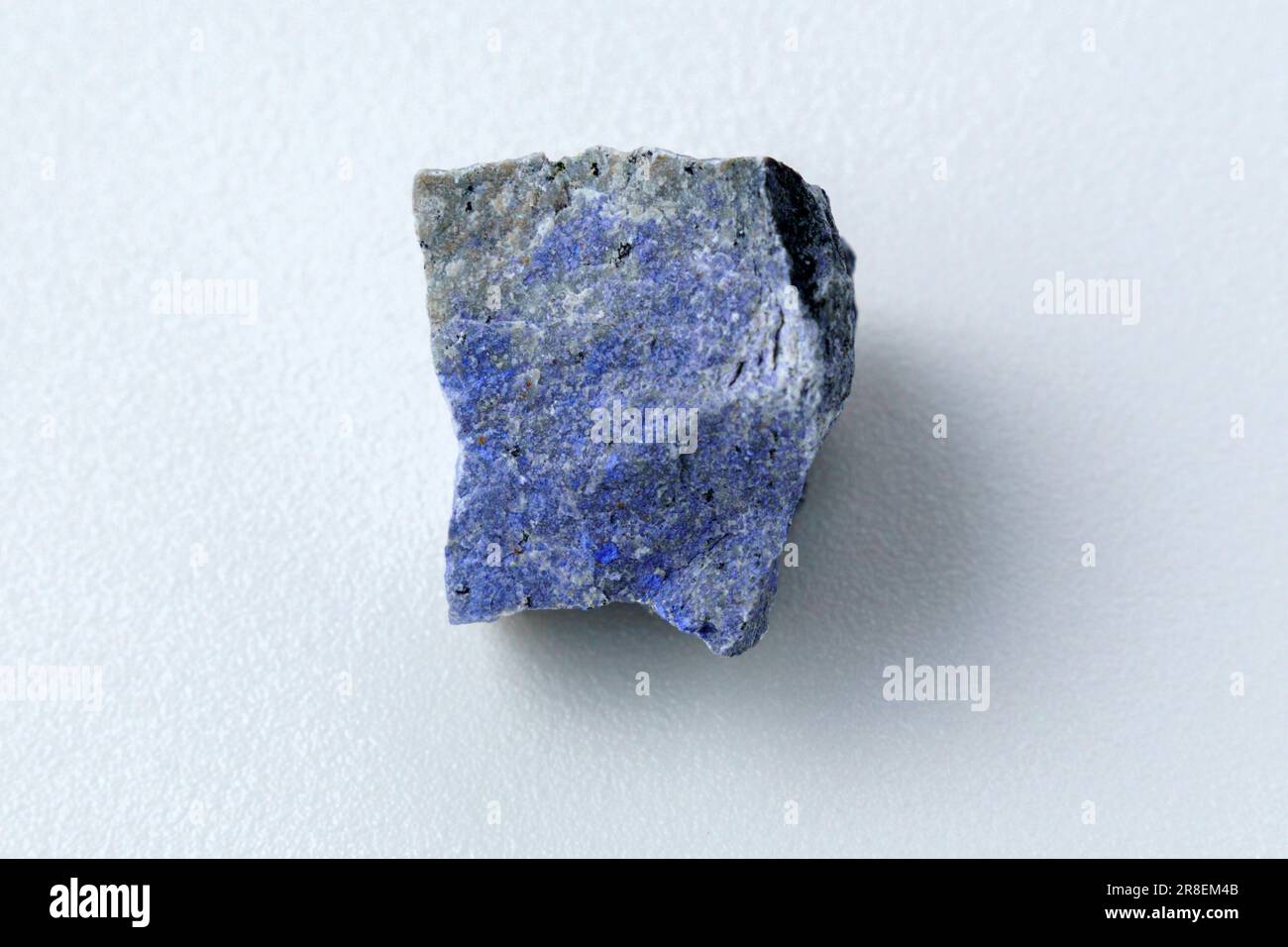 Geology of natural healing spirituality and beauty. Untouched jewels. Dumortierite rock. White ...