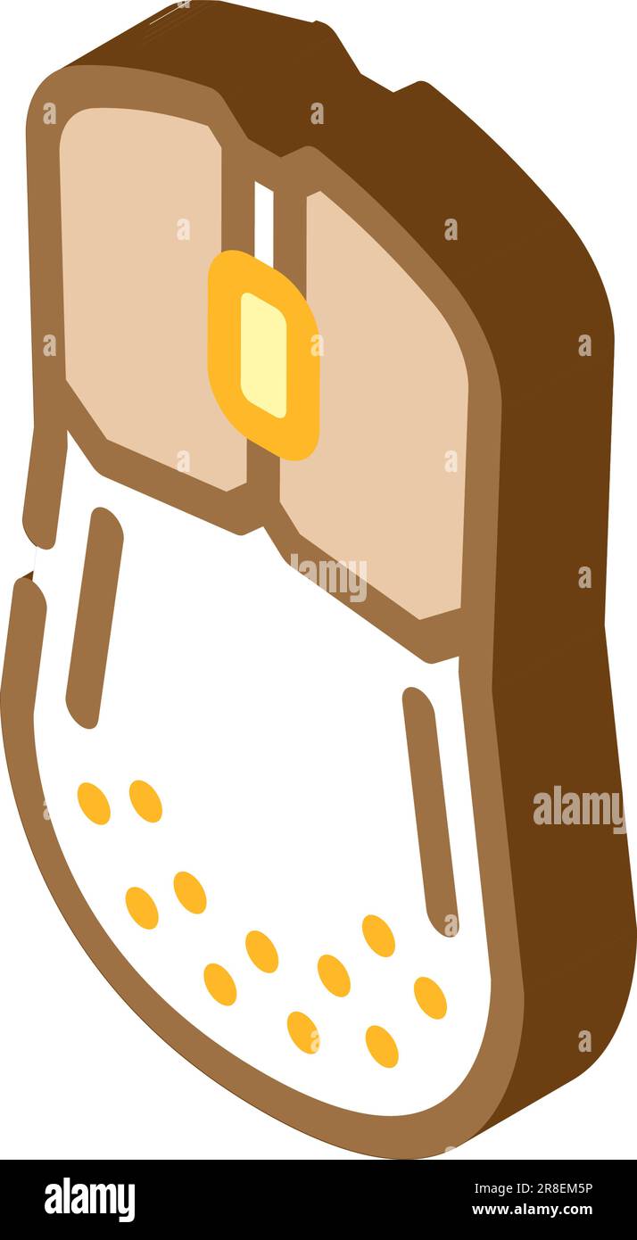 mouse gaming pc isometric icon vector illustration Stock Vector Image ...