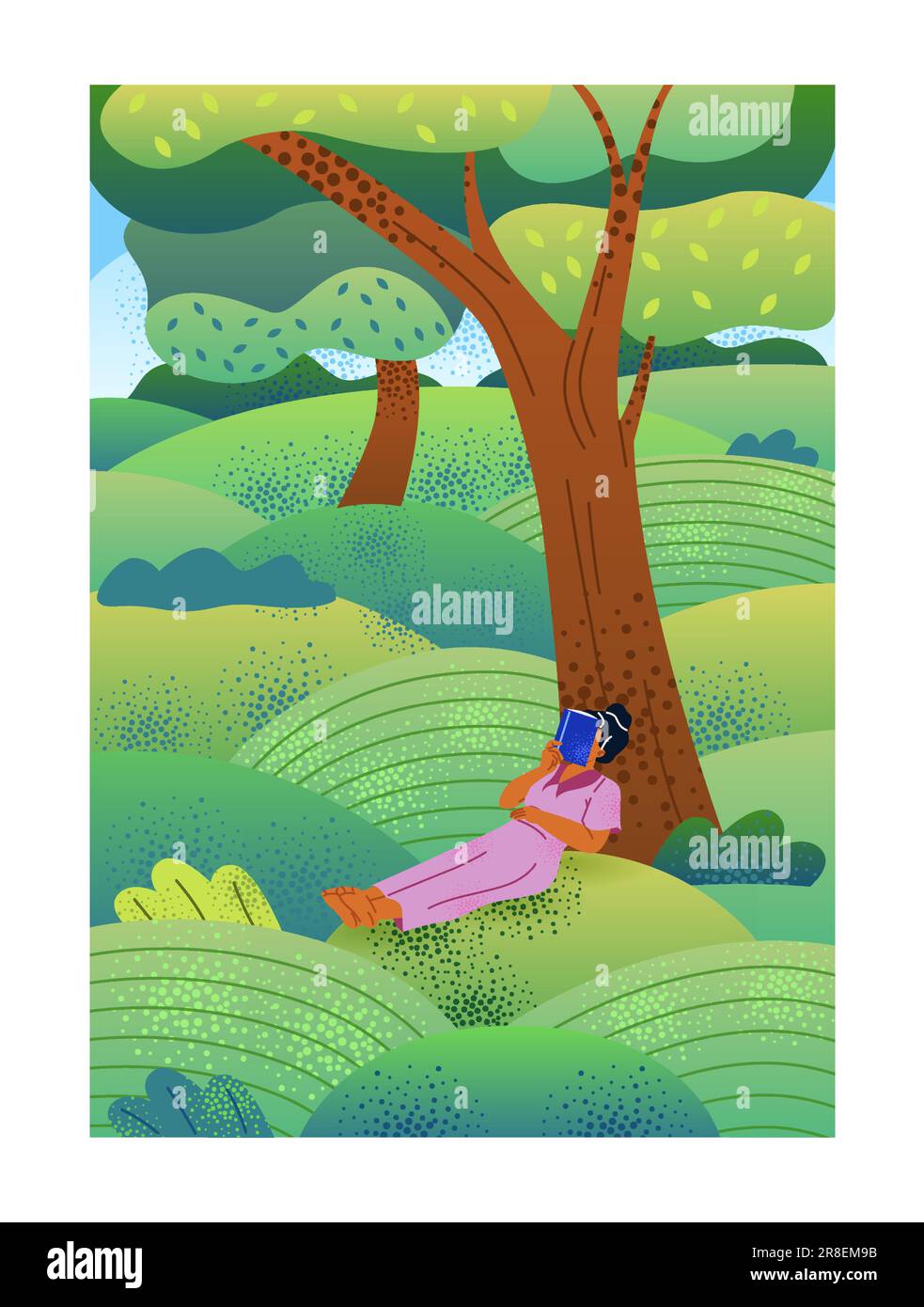 Relaxed scenery Stock Vector Images - Alamy