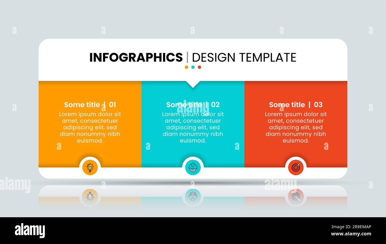 Infographic template with icons and 3 options or steps. Banner. Can be ...