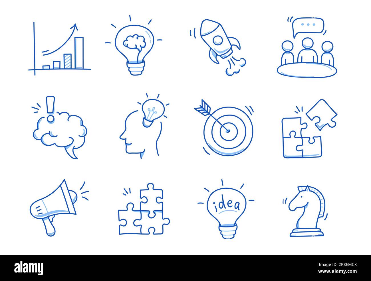 Brain stroke icon doodle Stock Vector Images - Alamy