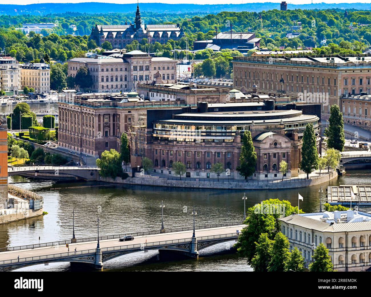 The Parliament house (Swedish: Riksdagshuset) by architect Aron ...