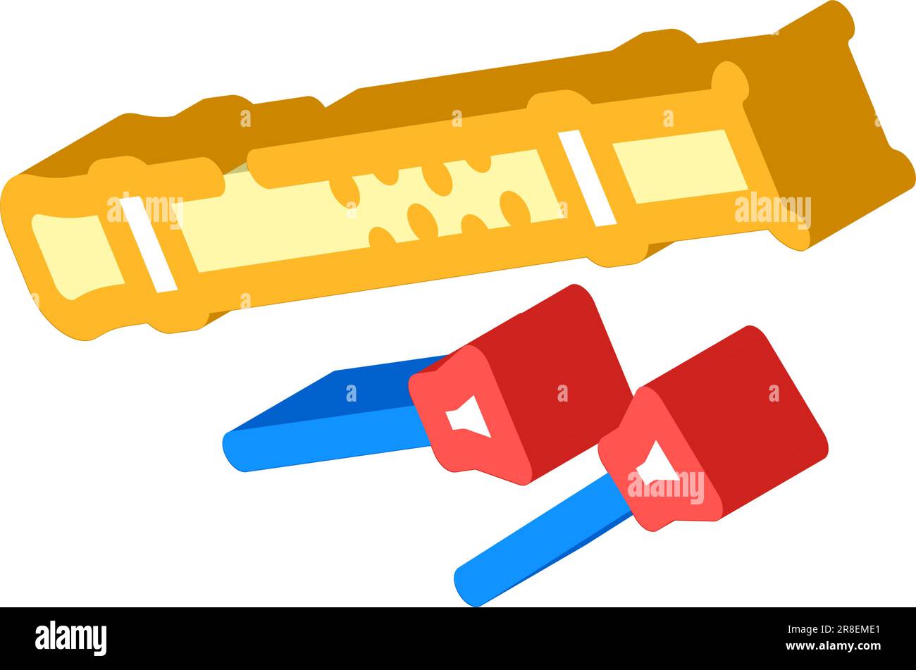 Blowgun illustration hi-res stock photography and images - Alamy