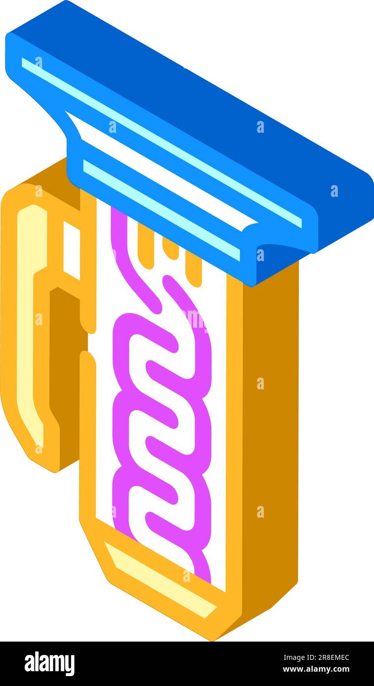 scintillation detector nuclear energy isometric icon vector ...