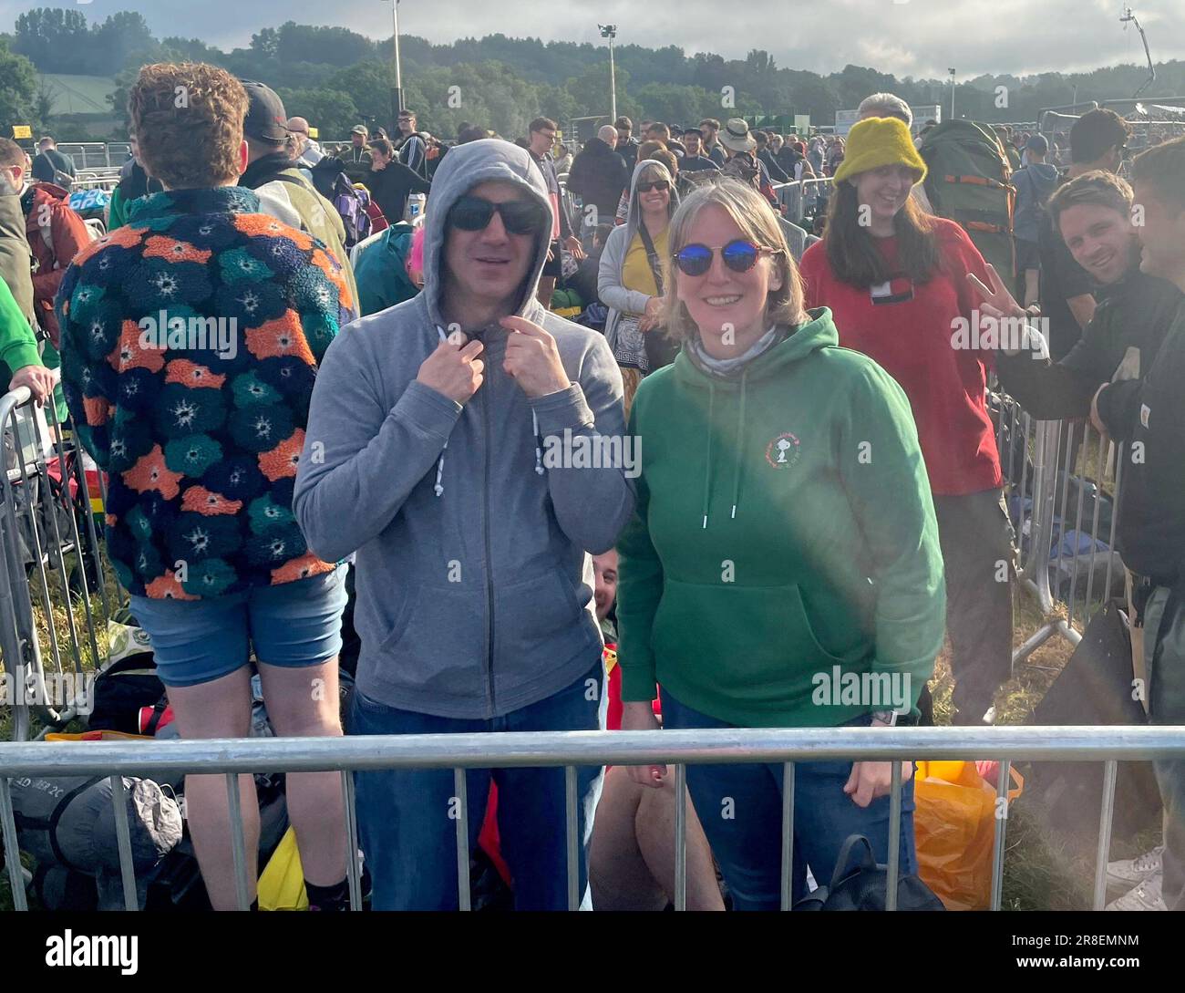 Nigel Hayes, 42, and his sister Joanne Hayes, 40, both from London, at ...