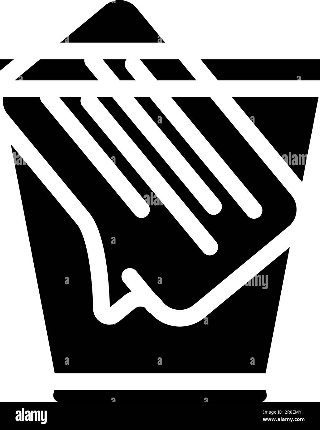 request closed glyph icon vector illustration Stock Vector Image & Art ...