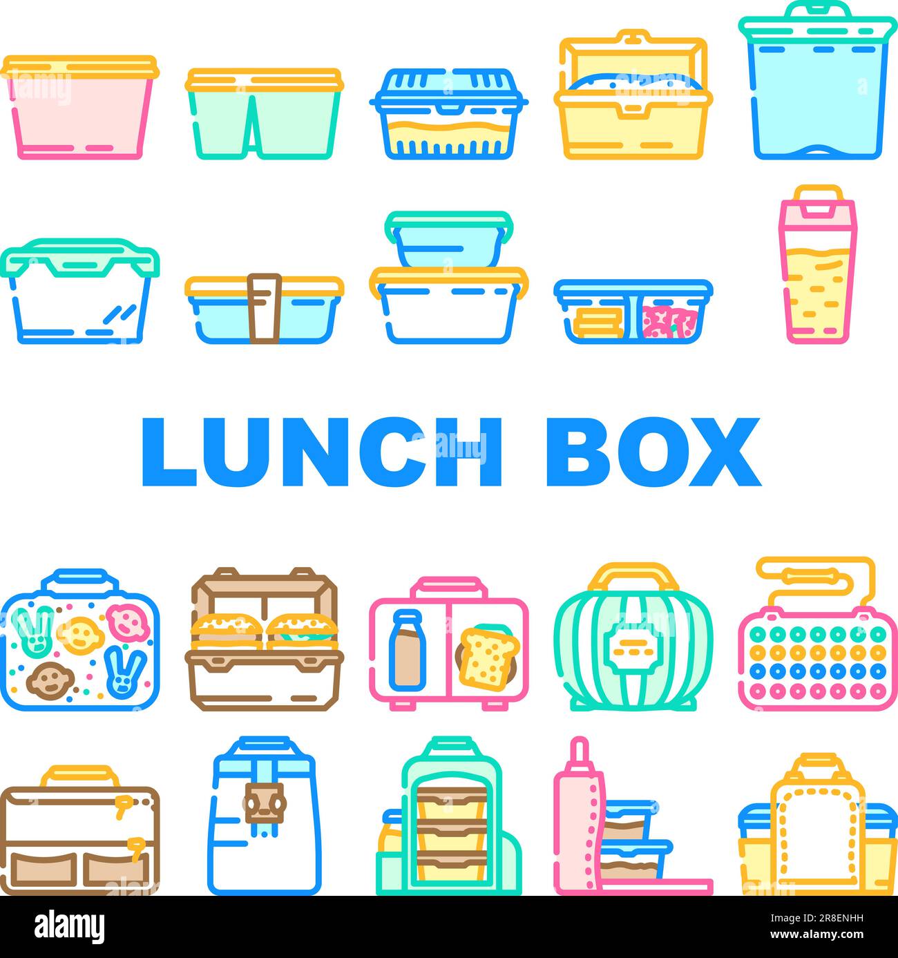 Lunchbox item Stock Vector Images - Alamy