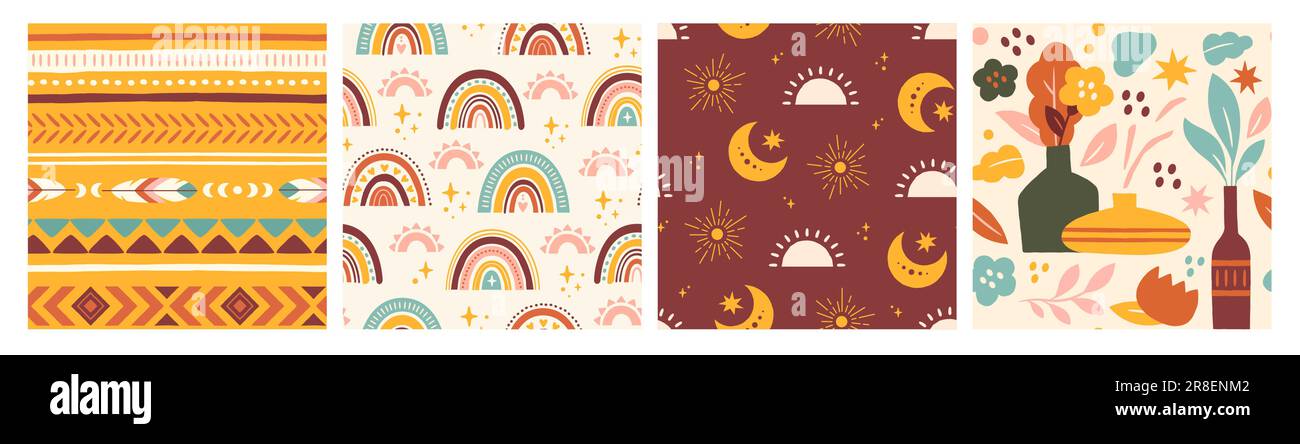 Seamless decorative posters Stock Vector Image & Art - Alamy