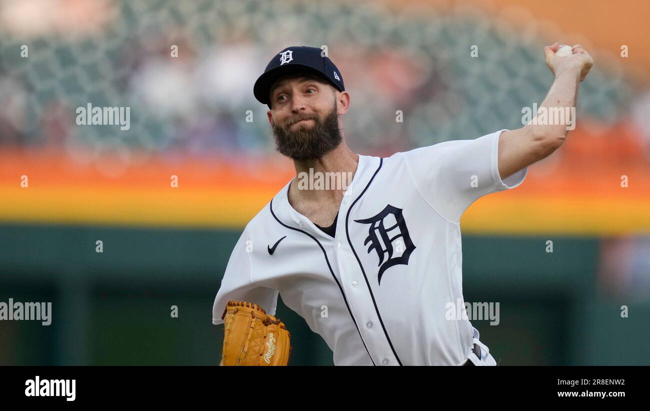 Detroit Tigers relief pitcher Chasen Shreve plays during a baseball ...