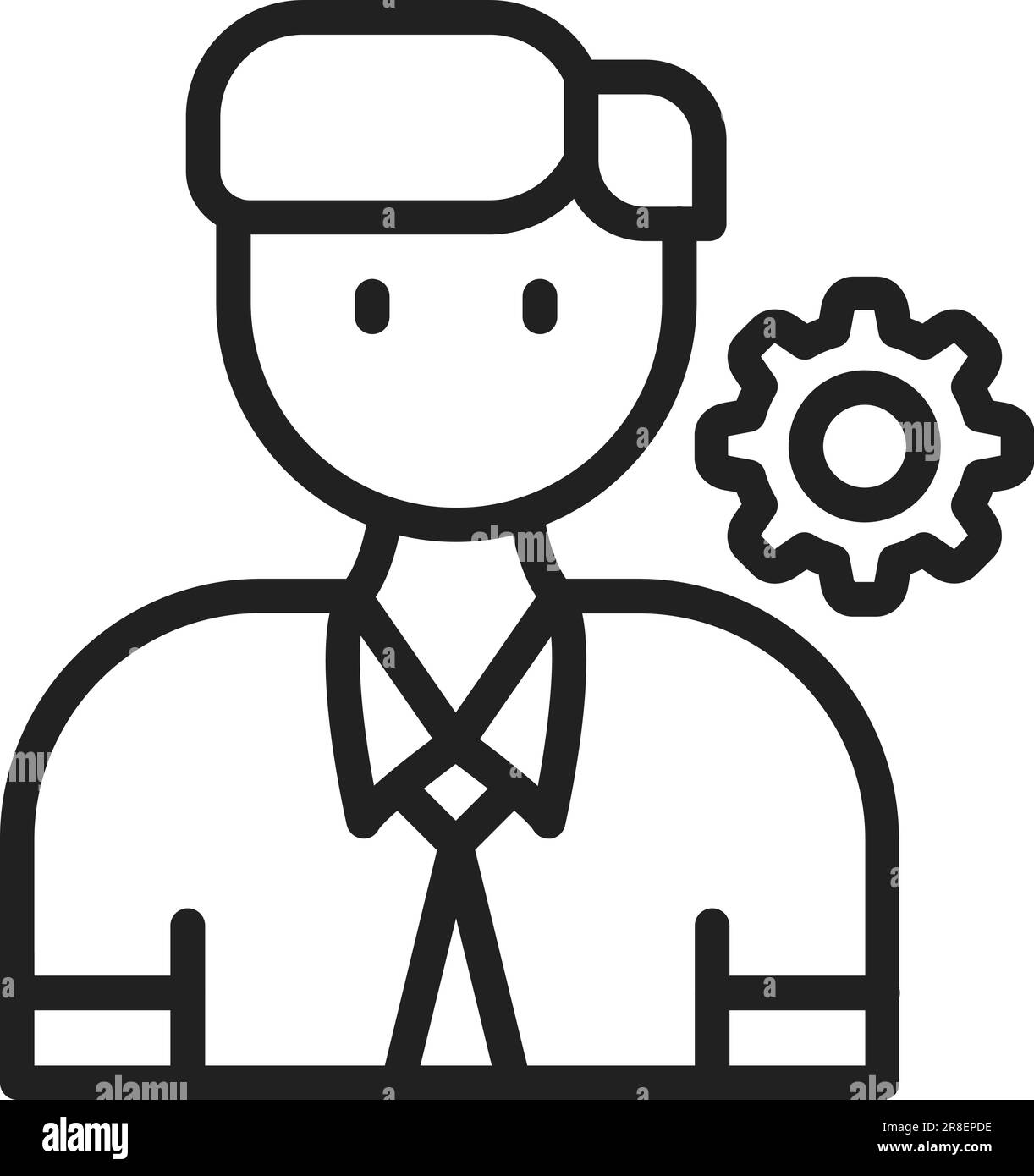 Manager icon image Black and White Stock Photos & Images - Alamy