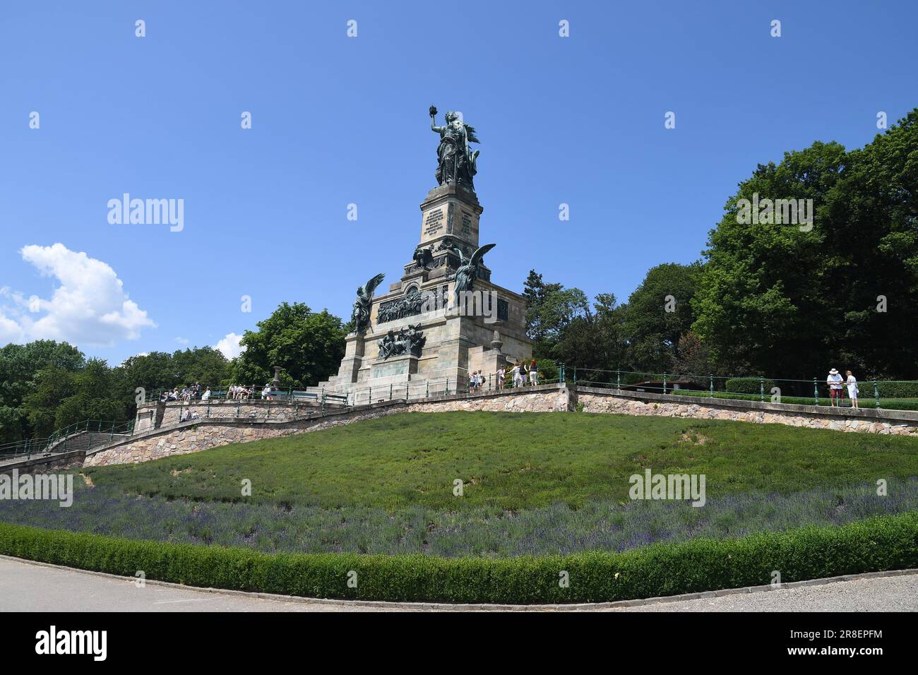 16 June 2023/ Visitors at Kaiser Wilhelm national mmonument in ...