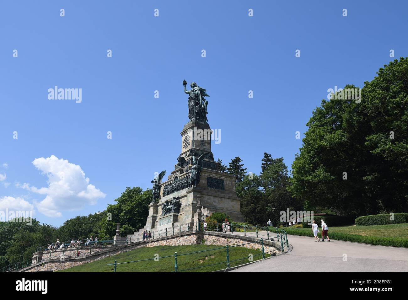 16 June 2023/ Visitors at Kaiser Wilhelm national mmonument in ...