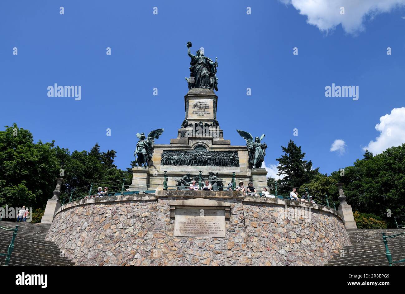 16 June 2023/ Visitors at Kaiser Wilhelm national mmonument in ...