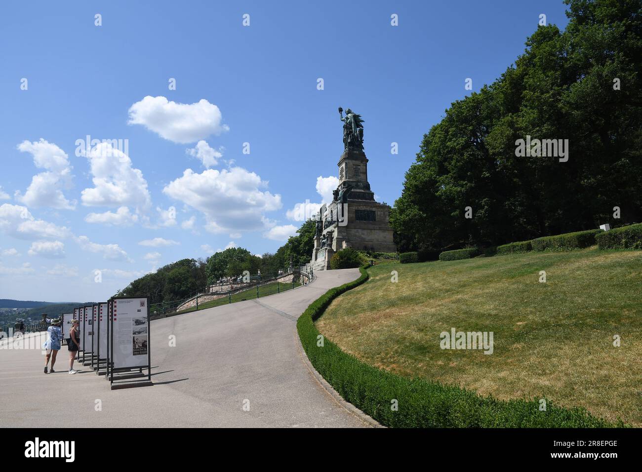 16 June 2023/ Visitors at Kaiser Wilhelm national mmonument in ...