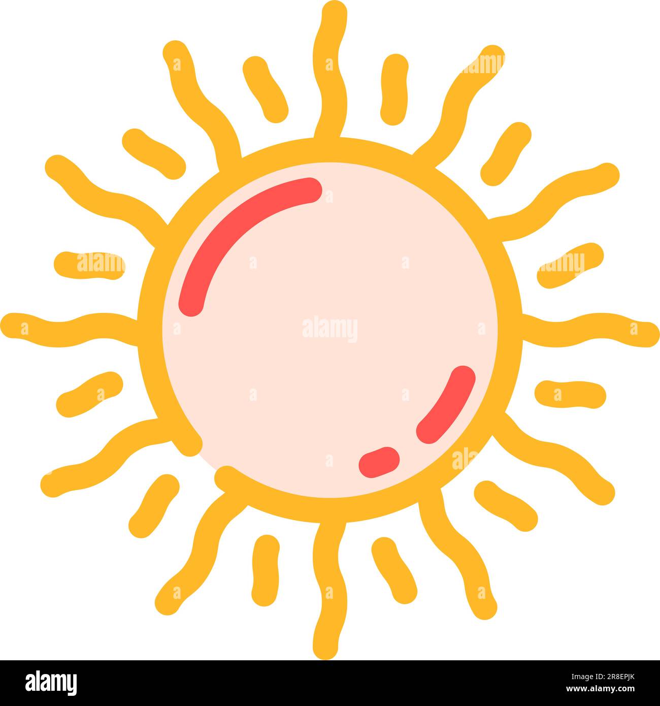 sun light summer sunlight color icon vector illustration Stock Vector ...