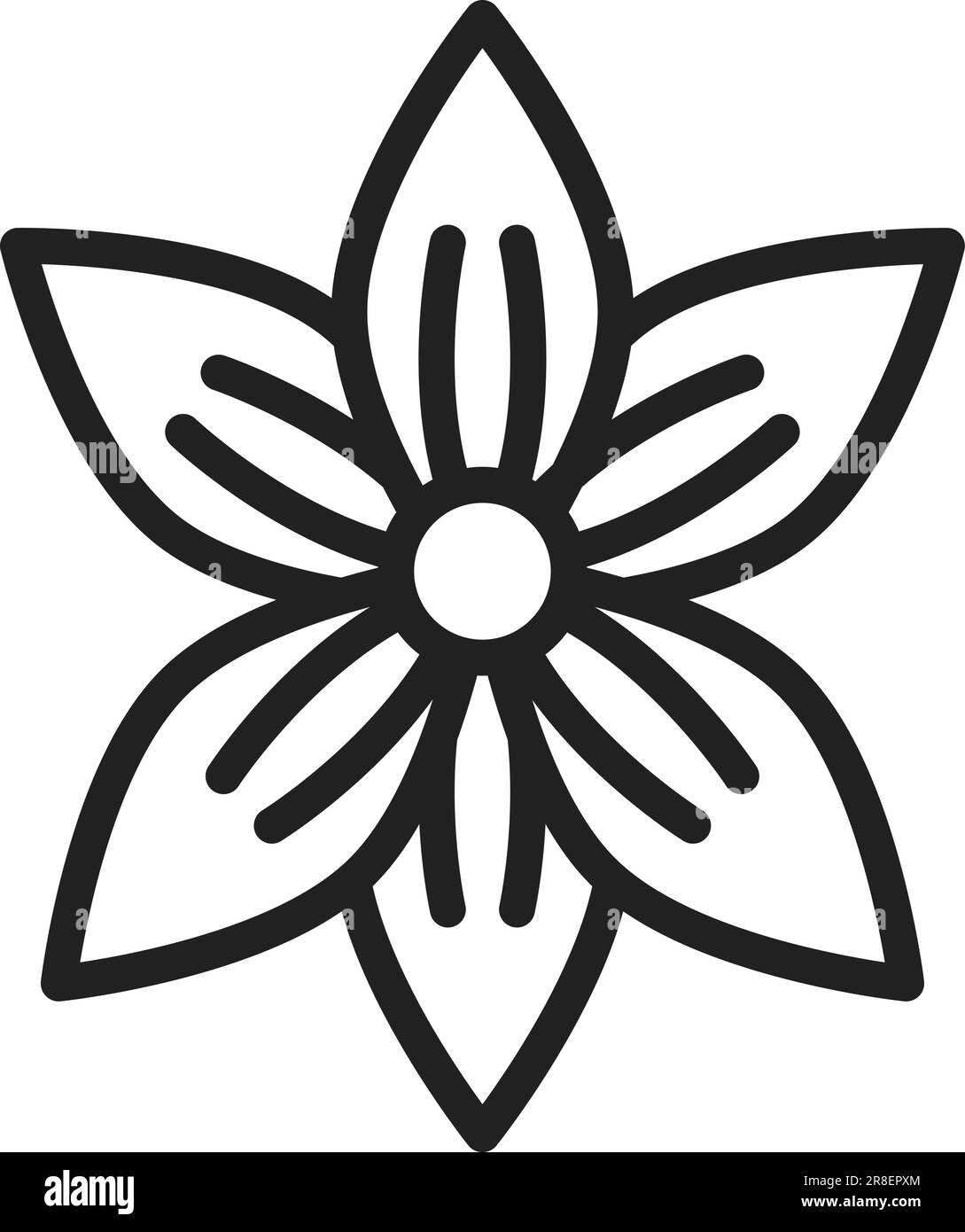 Orchid Icon Image Stock Vector Image & Art - Alamy