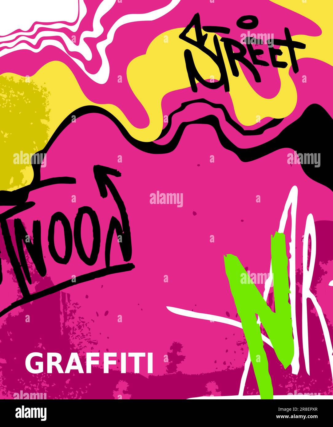 Abstract graffiti poster Stock Vector Image & Art - Alamy