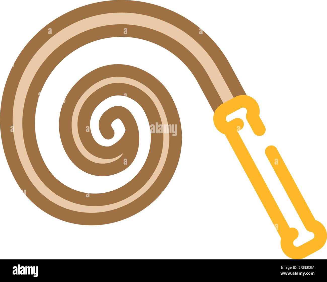 whip weapon military color icon vector illustration Stock Vector Image ...