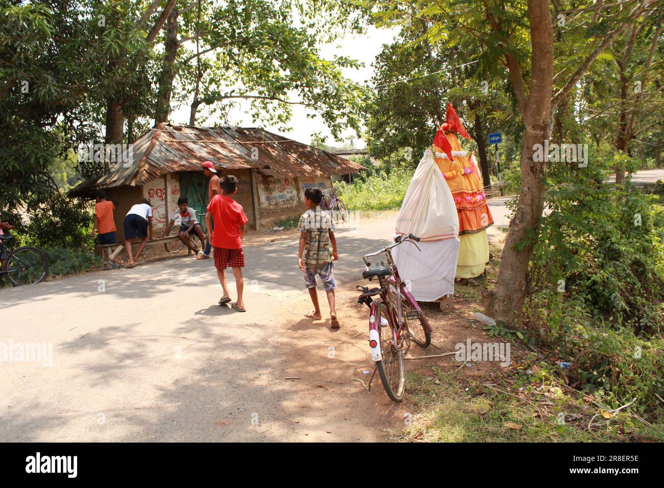 Bhadrak, Odisha , INDIA - JUNE 20 2023 : Symbolic Rath Yatra, Childrens ...