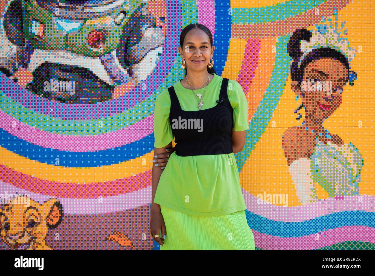 IMAGE DISTRIBUTED FOR THE LEGO GROUP - London-based artist Lakwena ...