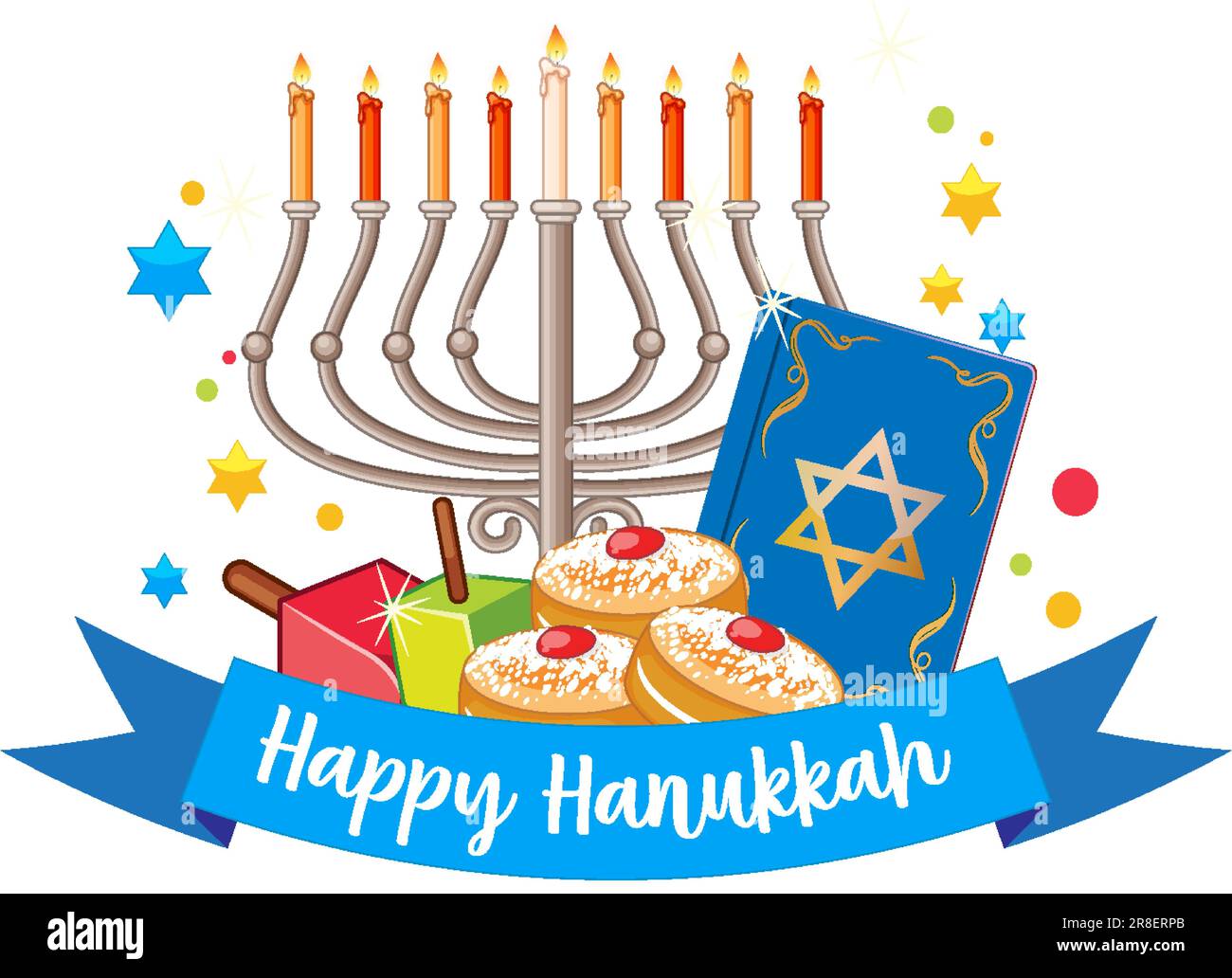 Hanukkah dreidel clipart happy hi-res stock photography and images - Alamy