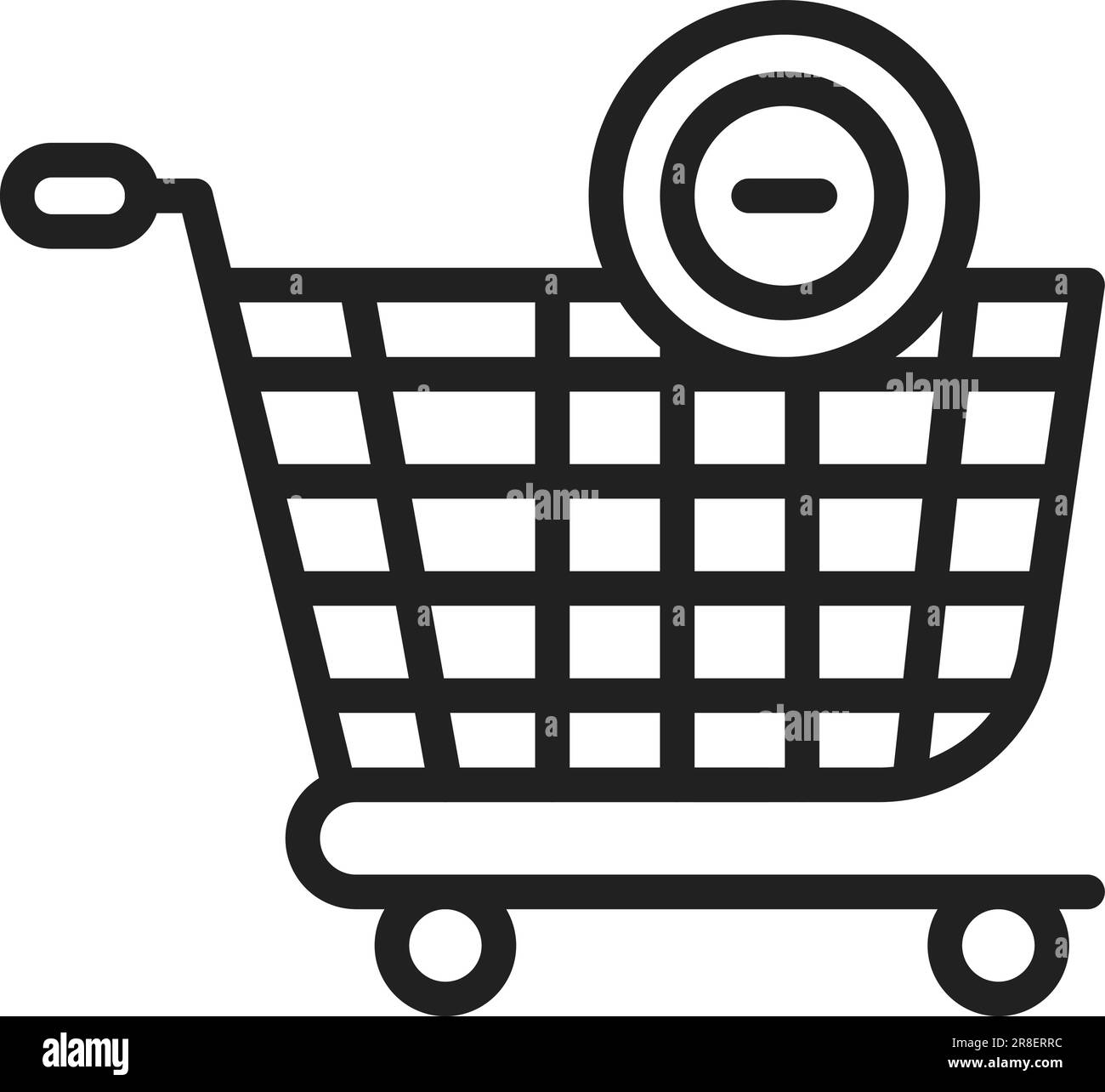 Remove From The Cart Icon Image Stock Vector Image & Art - Alamy