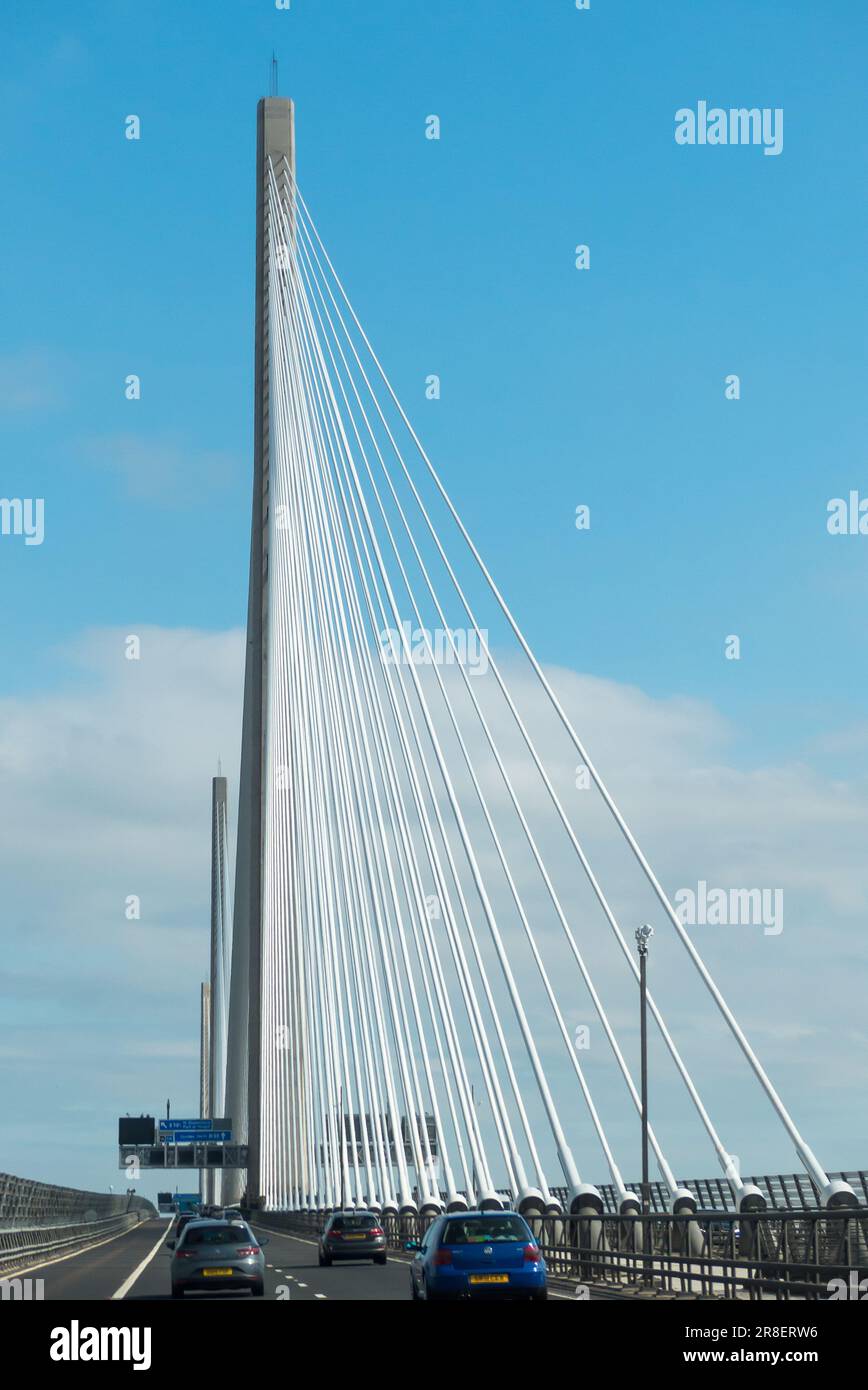 Scotland: the new Forth Road Bridge, aka the Queensferry Crossing Stock ...