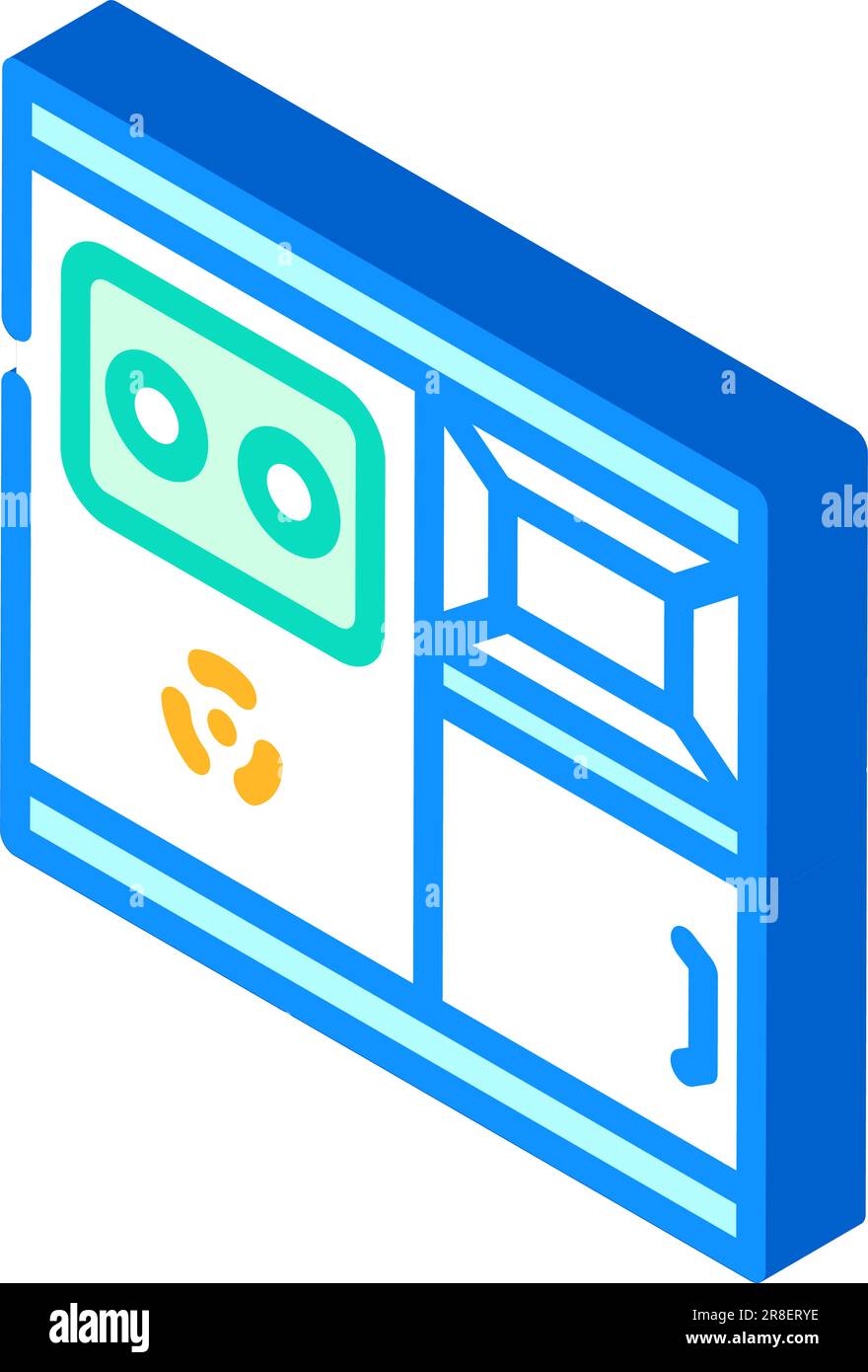 nuclear medicine lab energy isometric icon vector illustration Stock ...