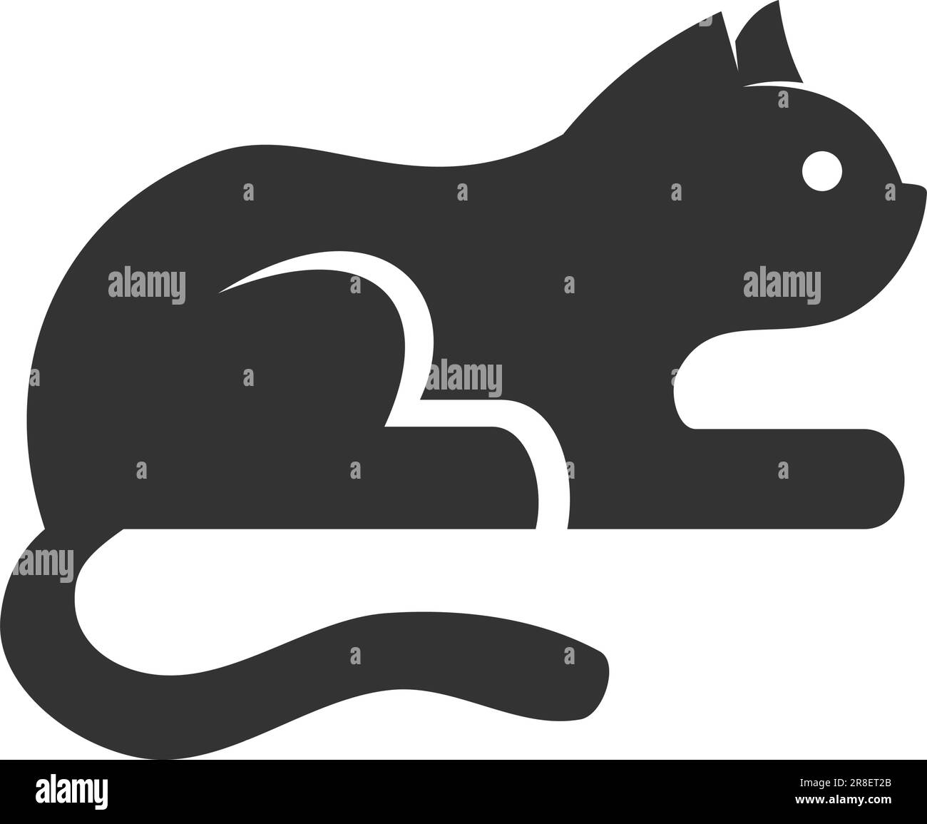 cat logo template. Icon Illustration Brand Identity. Isolated and flat ...