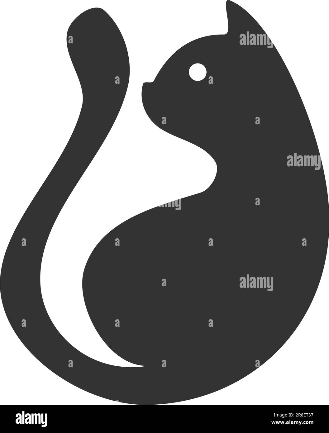 cat logo template. Icon Illustration Brand Identity. Isolated and flat ...