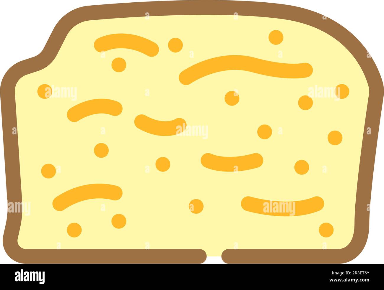 banana bread slice food snack color icon vector illustration Stock ...