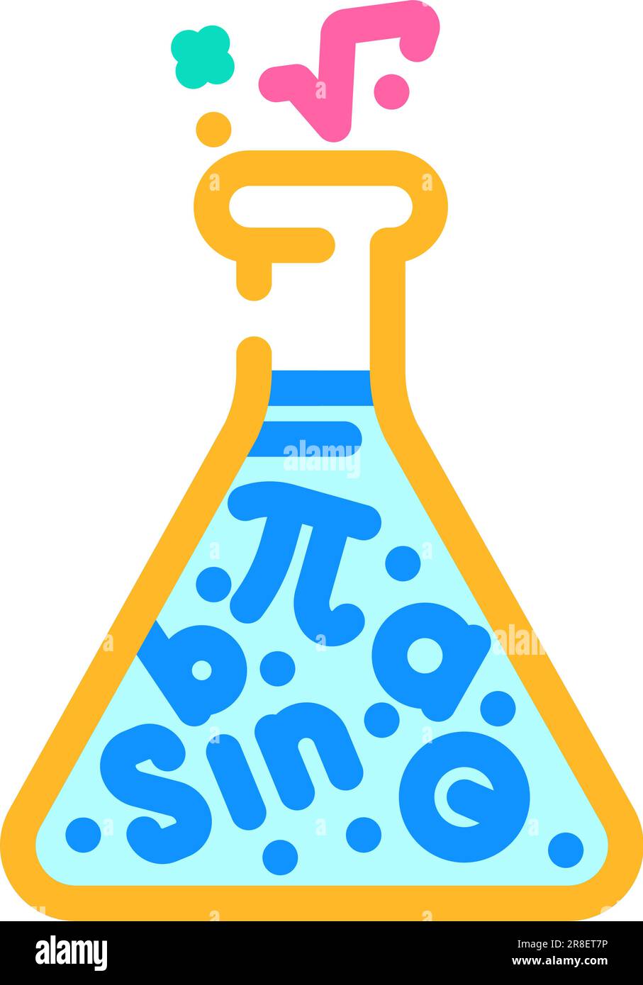 math science education color icon vector illustration Stock Vector ...