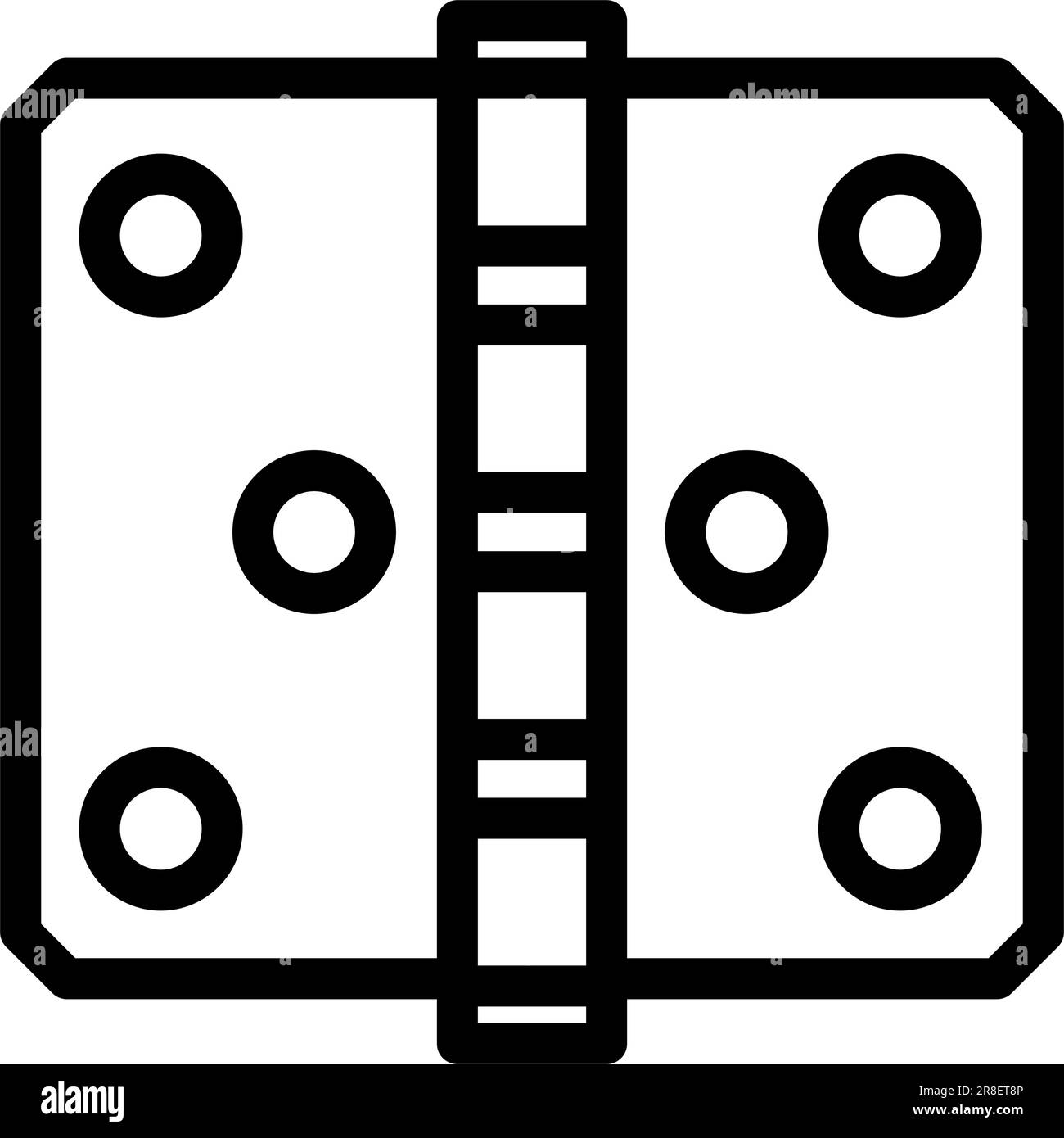 hinge hardware furniture fitting line icon vector illustration Stock ...