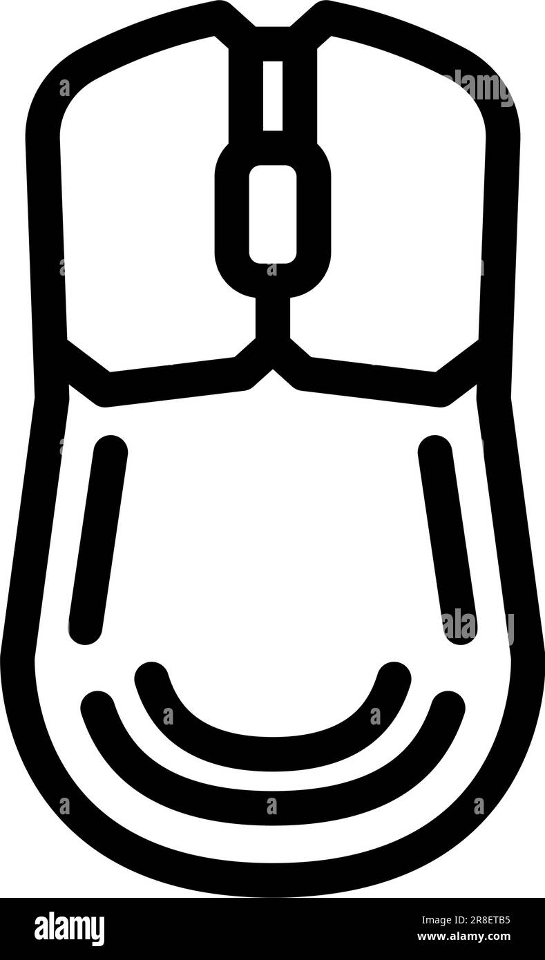 mouse gaming pc line icon vector illustration Stock Vector Image & Art ...