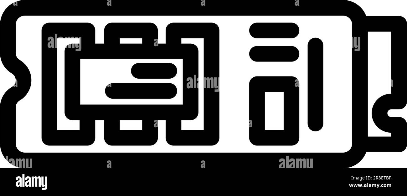 hard drive gaming pc line icon vector illustration Stock Vector Image ...