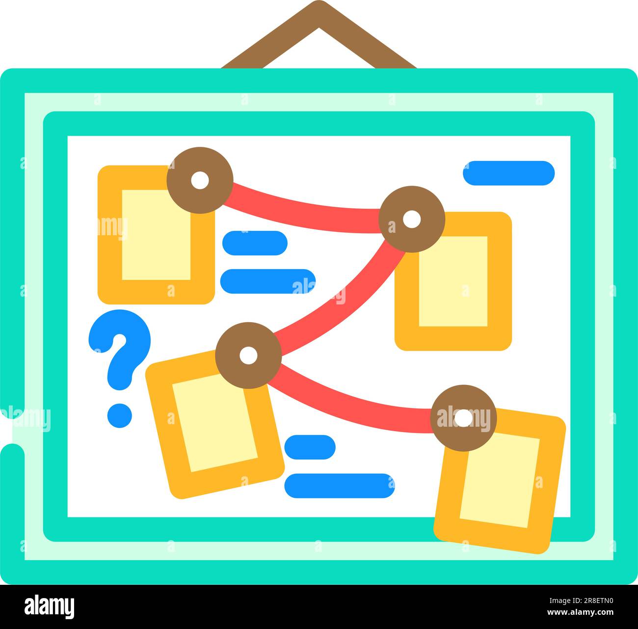 investigative journalism news media color icon vector illustration ...