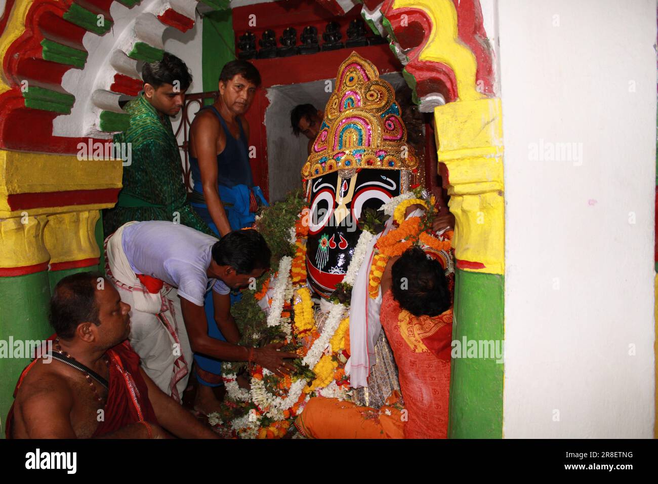 Bhadrak, Odisha , INDIA - JUNE 20 2023 : Divine looking idol of Hindu ...