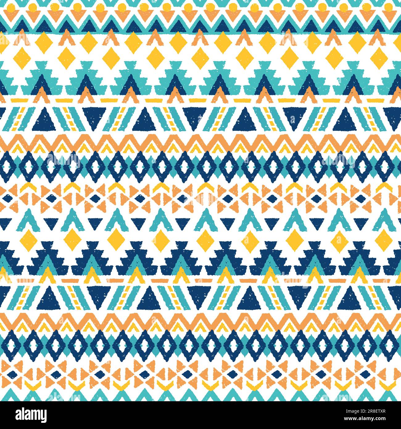 Hand drawn abstract seamless pattern, ethnic background, simple style ...