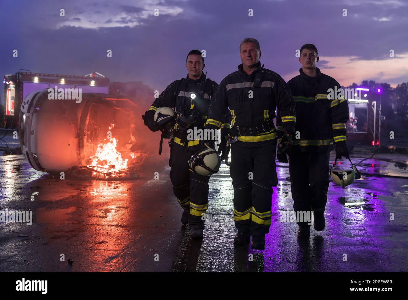 Fire department paramedics in action hi-res stock photography and ...