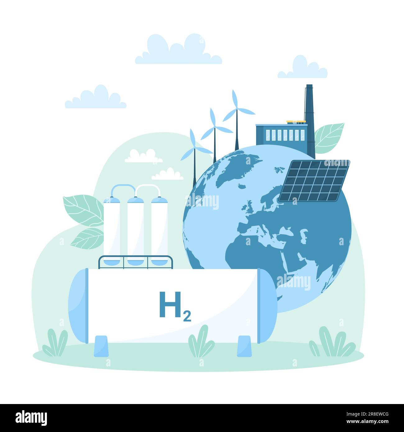Hydrogen facility Stock Vector Images - Alamy