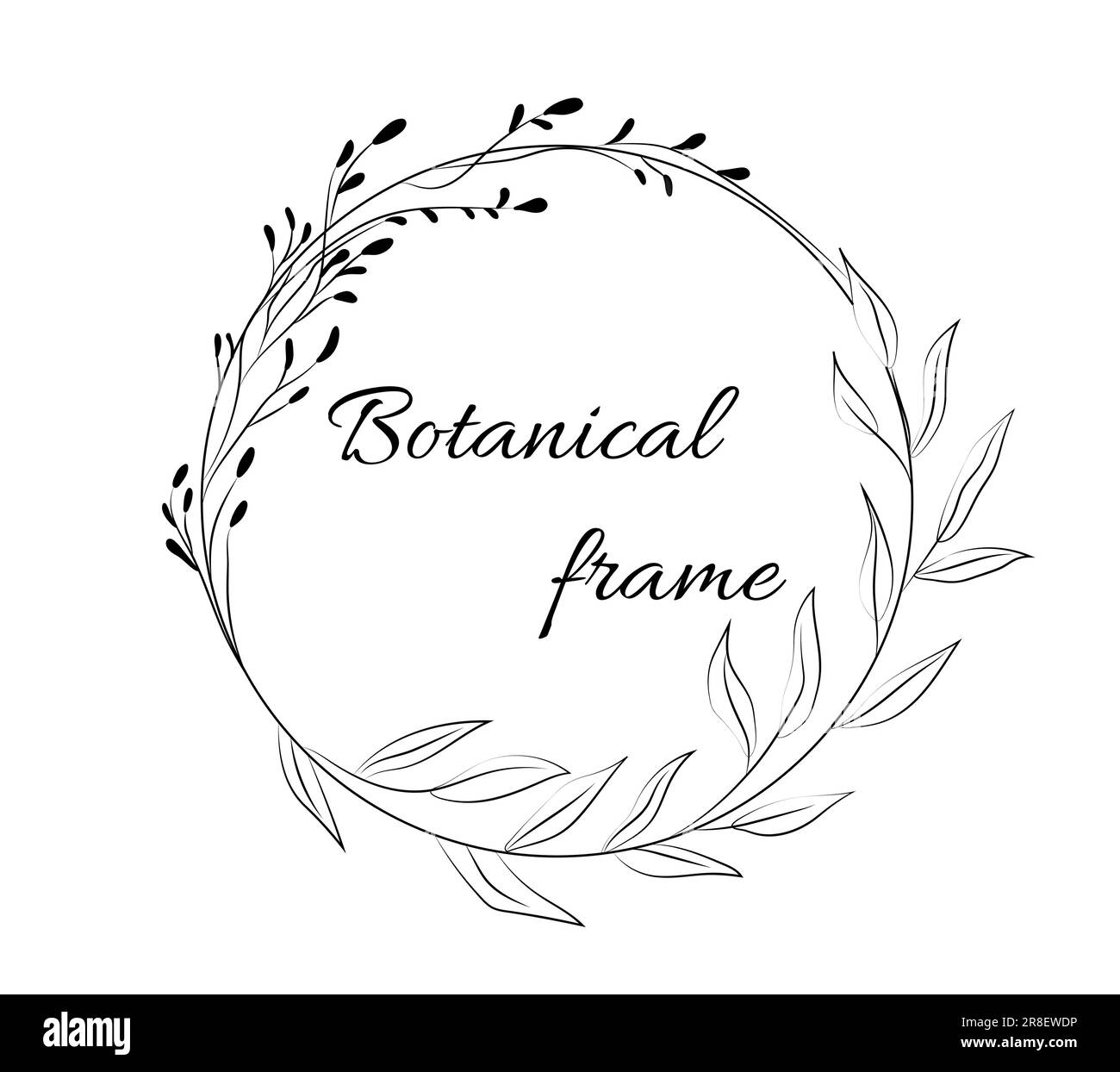 Floral hoop Stock Vector Images - Alamy