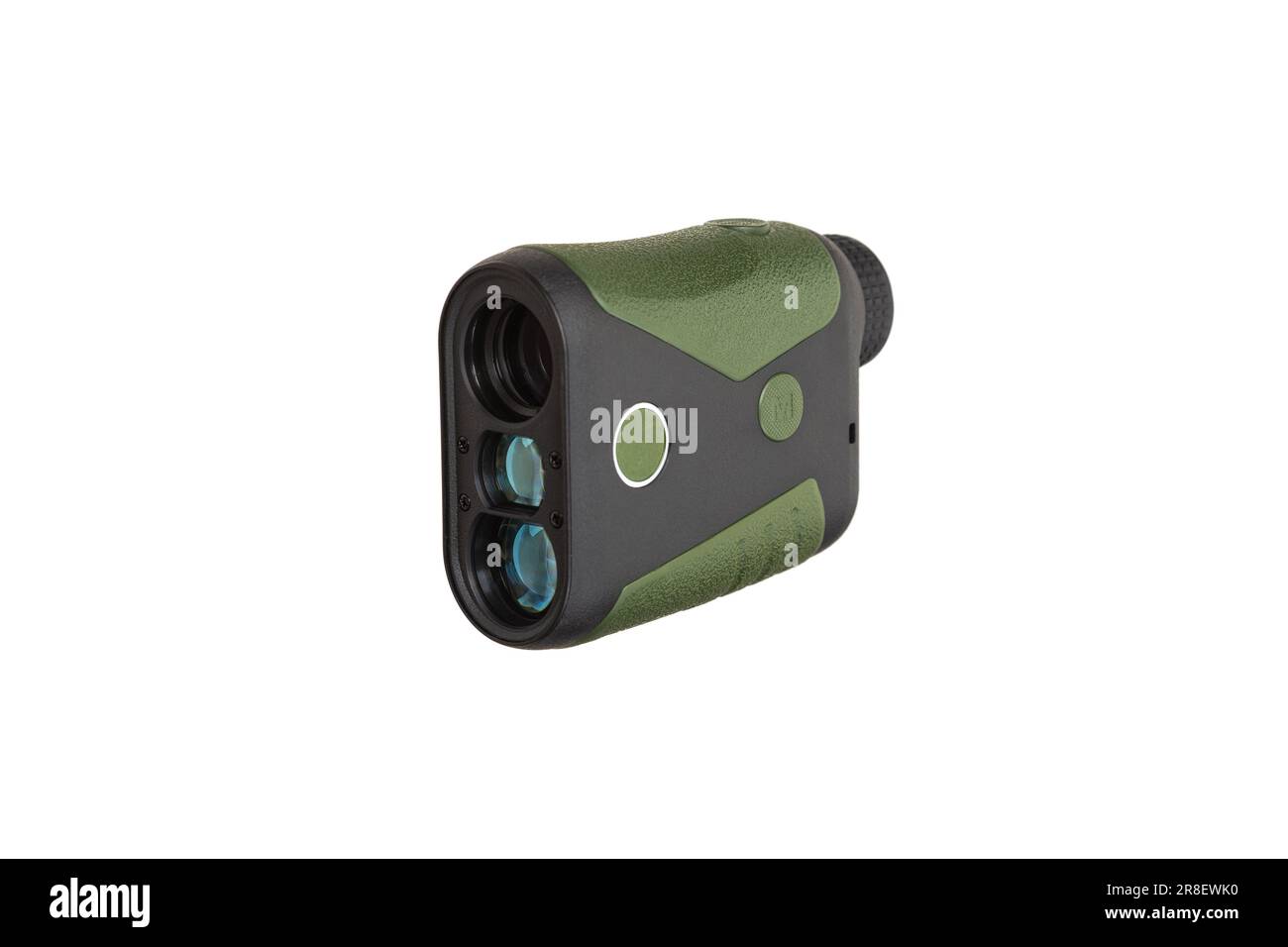 A small modern optical rangefinder. An electronic device for measuring ...