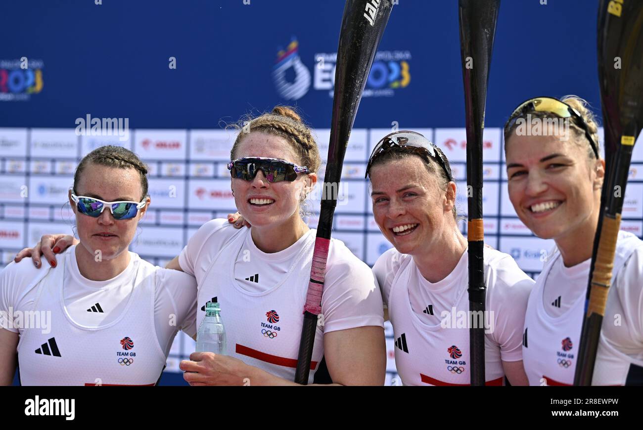 Krakow, Poland. 21st June, 2023. Canoe Sprint. 2023 European Games ...