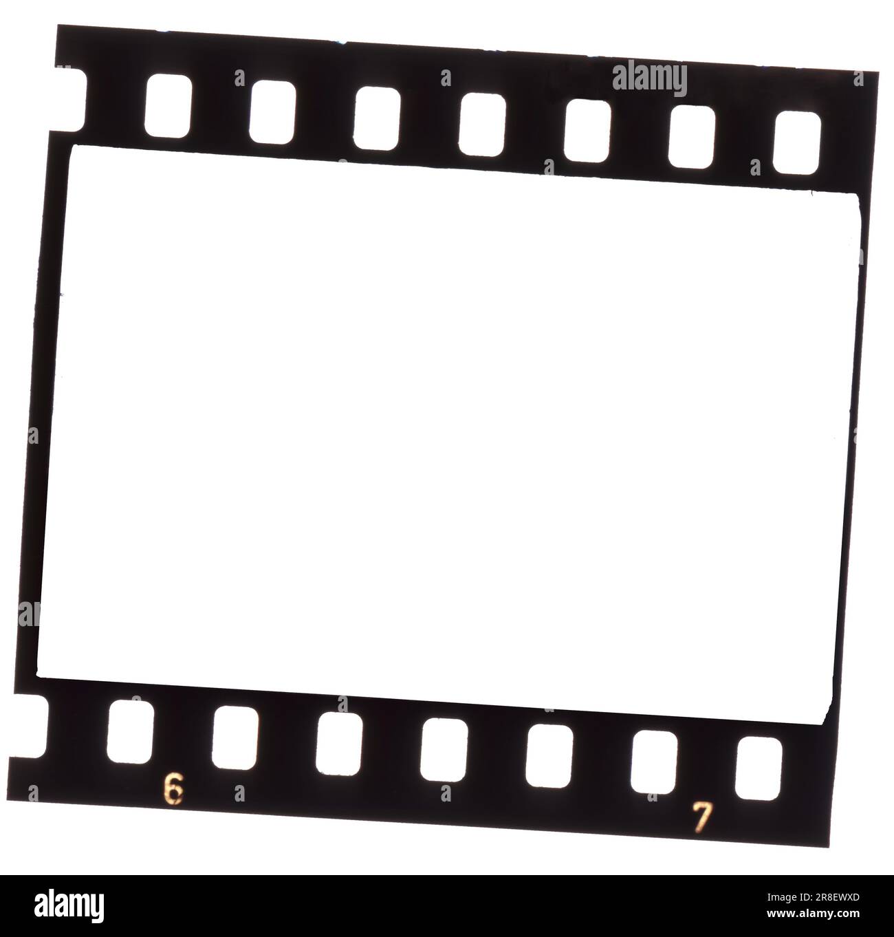 Old fashioned vintage 35mm camera film slide with empty frame for ...