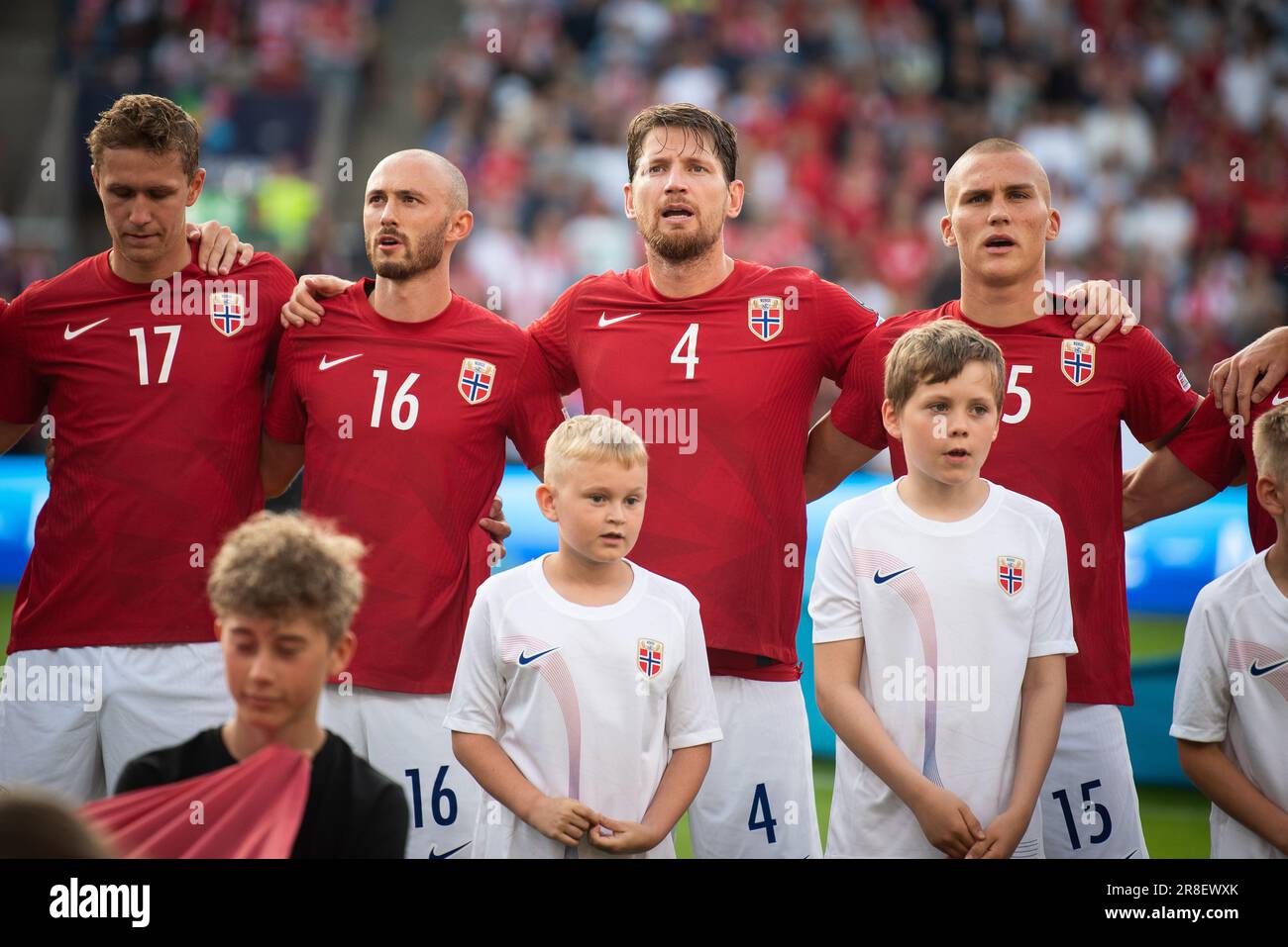 Oslo, Norway. 20th June, 2023. Fredrik Aursnes (16), Stefan Strandberg ...