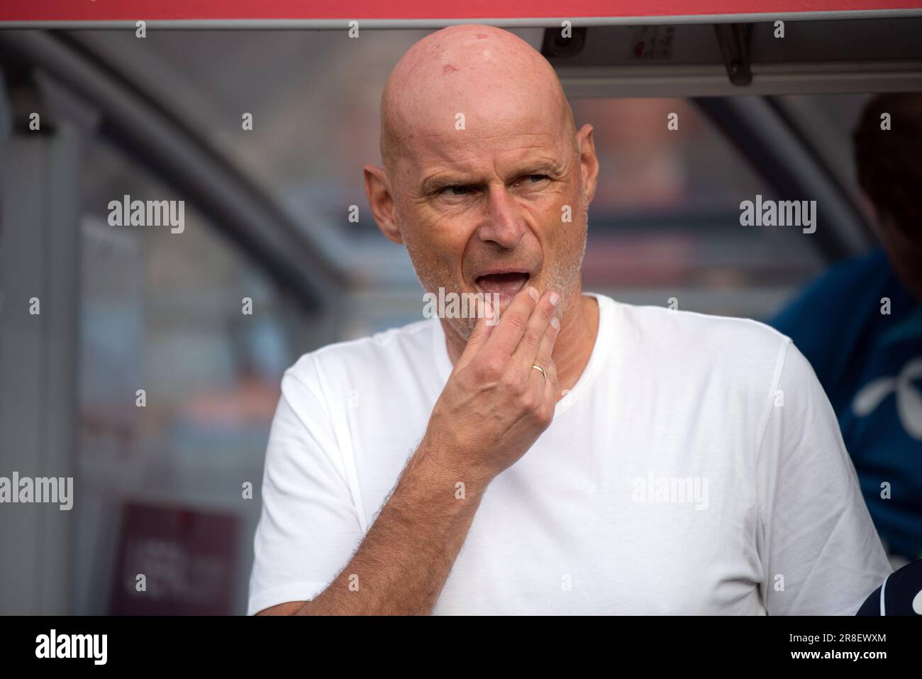 Oslo, Norway. 20th June, 2023. Head coach Staale Solbakken of Norway ...