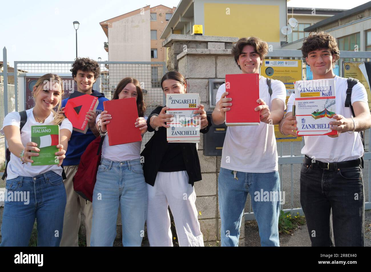 Italy, Arezzo, June 21, 2023: Italy high school maturity exams 2022 ...